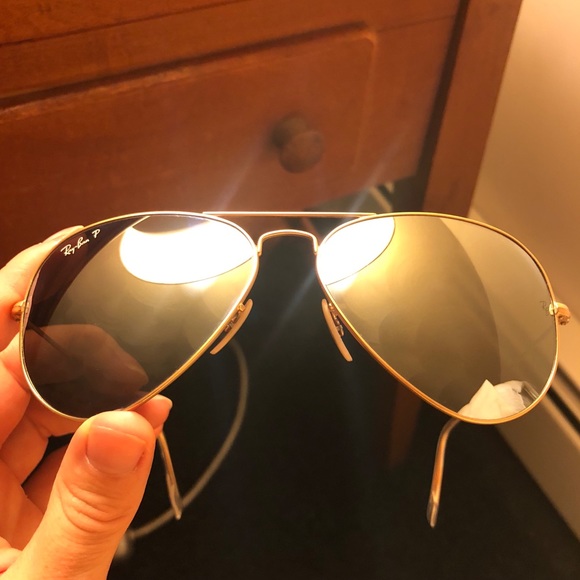 Ray-Ban | Accessories | Rayban Aviator Polarized Silver Flash ...